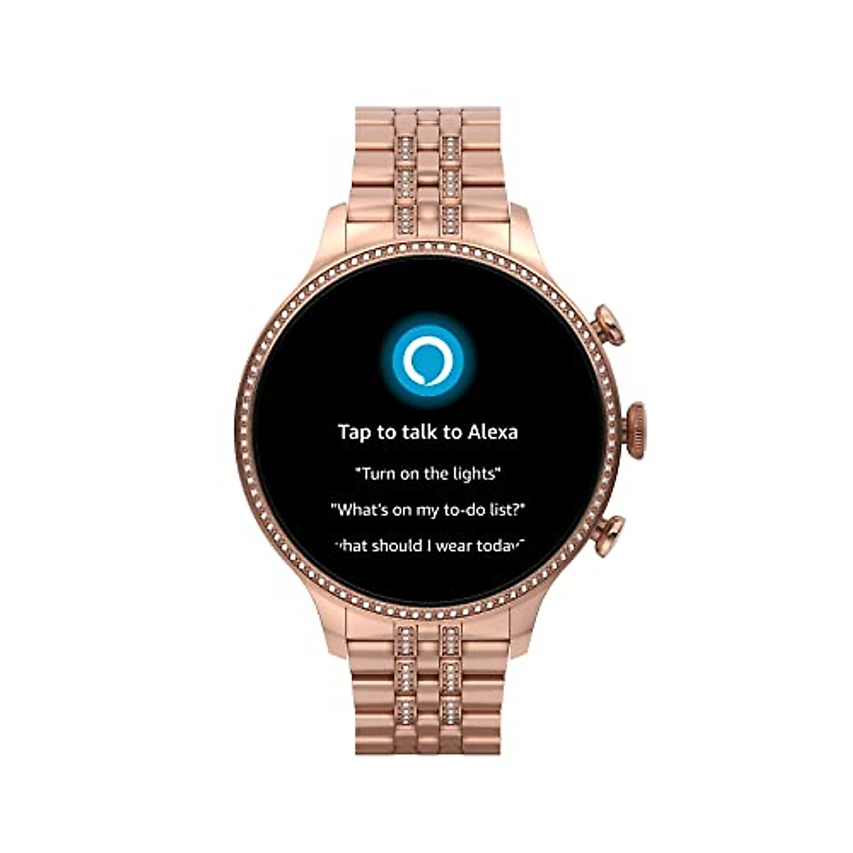 Fossil Unisex Gen 6 42mm Stainless Steel Touchscreen Smart Watch, Fitness Tracker, Color: Rose Gold (Model: FTW6077V)