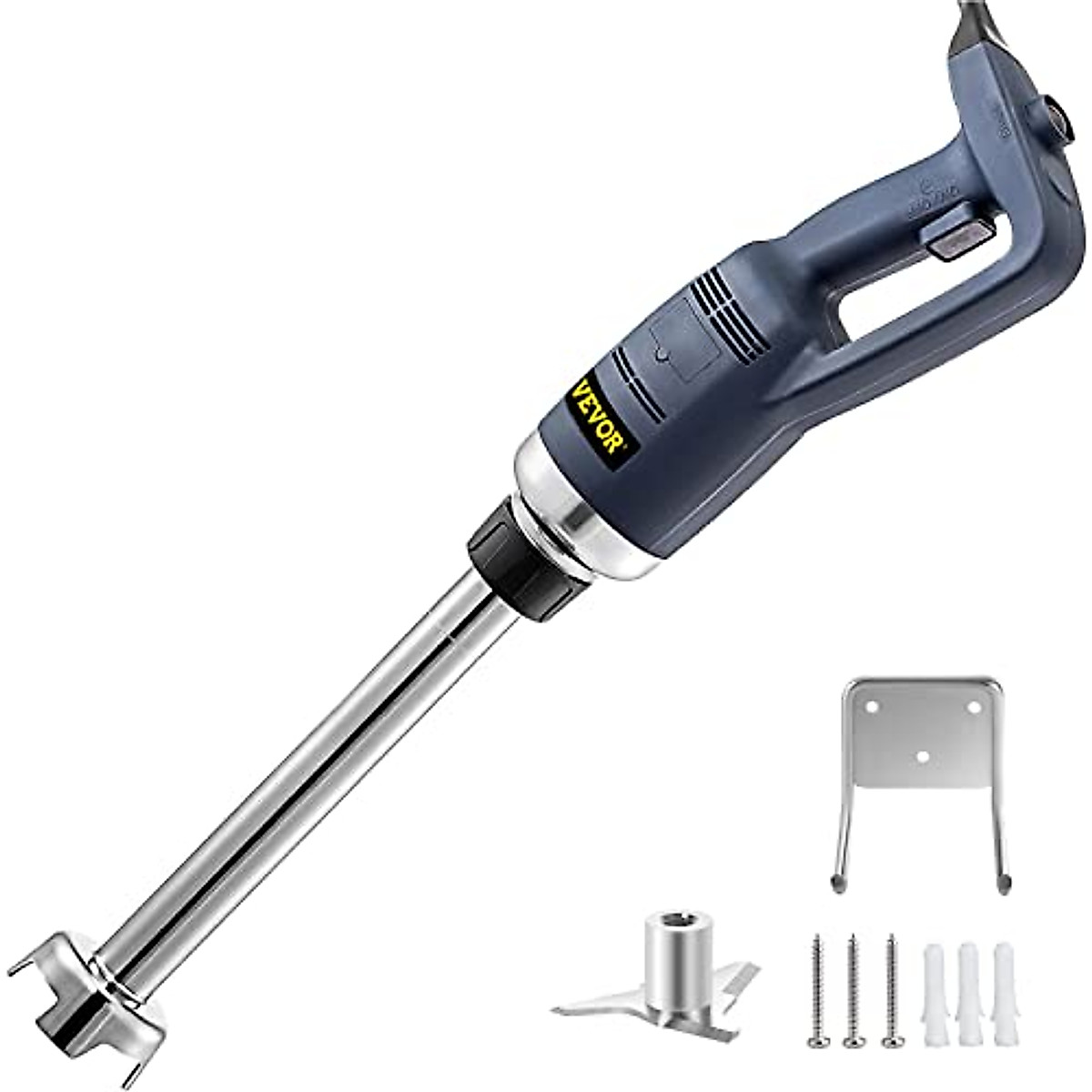VBENLEM Commercial Immersion Blender 350W Power, Hand Held Mixer with 15.7-Inch 304 Stainless Steel Removable Shaft, Electric Stick Blender Constant Speed 16000RPM