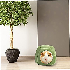 Guinea Pig Bed Hamster House Bed Hamster Beds Small Pet House Pet Winter House Hedgehog Hideout Winter Warm Hamster Nest Washable Small Animal House