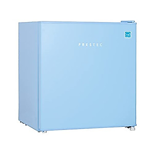 Frestec 1.6 Cu' Mini Refrigerator, Small Refrigerator, Mini Fridge with Freezer, Compact Refrigerator, Blue (FR 160 BLUE)