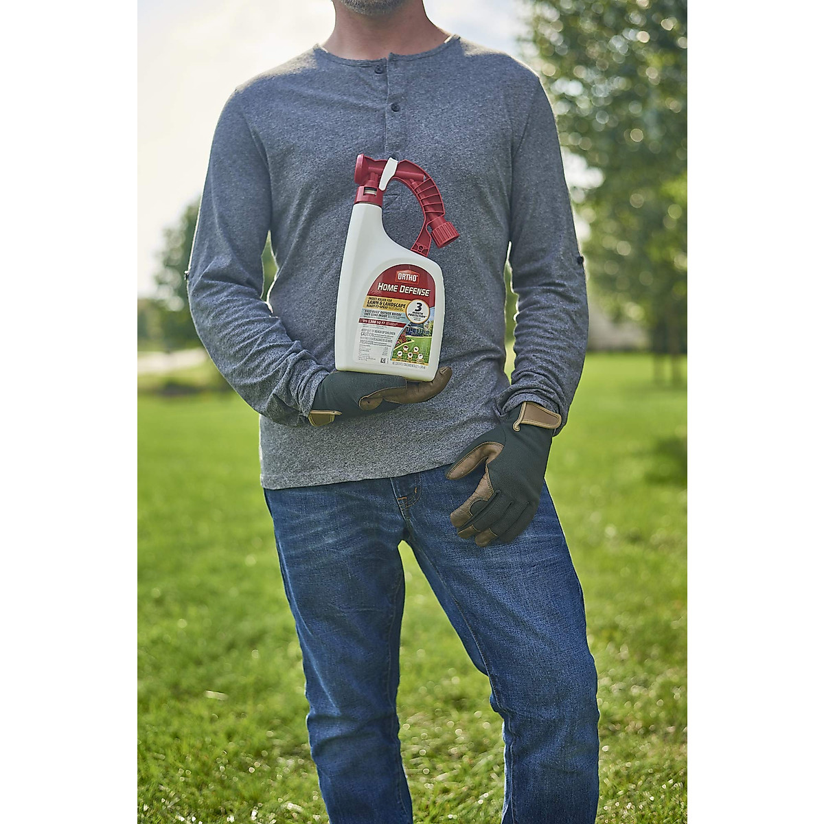 Ortho Home Defense Insect Killer for Lawn & Landscape Ready-To-Spray - Treats up to 5,300 sq. ft., Kills Ants, Ticks, Mosquitoes, Fleas & Spiders, Starts Killing Within Minutes, 32 oz.