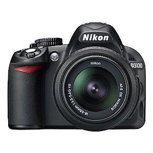 Nikon D3100 14.2MP DSLR Camera with AF-S DX 18-55mm f/3.5-5.6 VR Zoom Lens - (Black) (Discontinued) (Renewed)