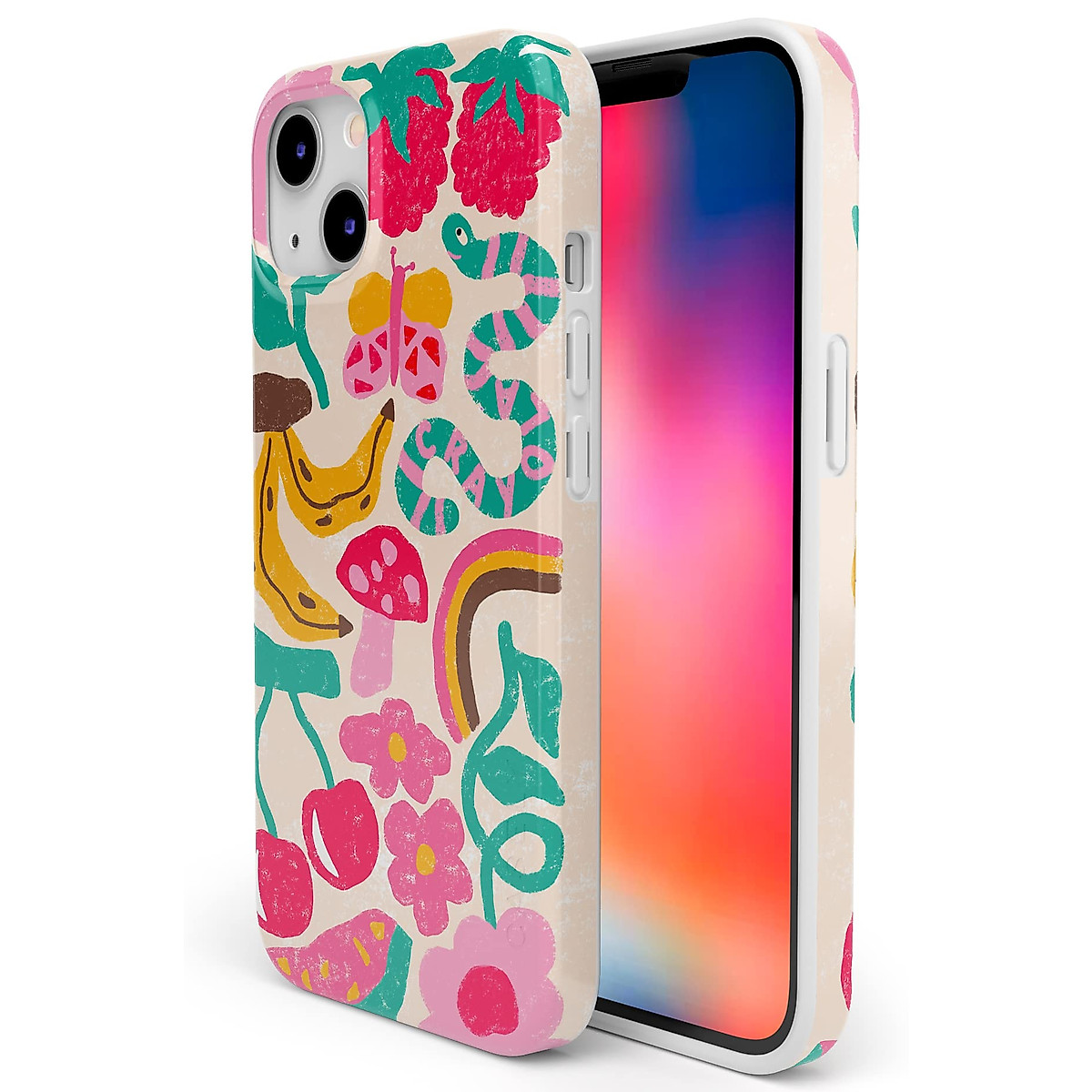 Casely iPhone 13 Case | Compatible with MagSafe | Doodle Bug | Crayola Crayon Case