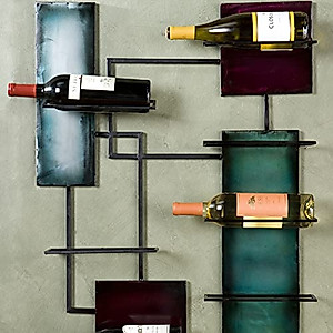 Home Decorators Collection Wine Storage Wall Sculpture, 24" Wx38.5 H, Bronze