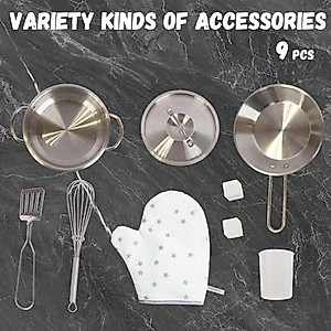 Wooden Play Kitchen Set for Kids, Toy Kitchen Playset with Real Lights and Sounds, Gift for Boys Girls Age 3+, Dimensions: 32” H x 28” W x 11” D (White)