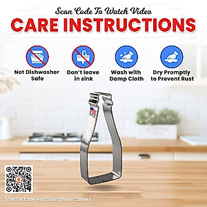 Foose Champagne Bottle Cookie Cutter 4.5 Inch –Tin Plated Steel Cookie Cutters – Champagne Bottle Cookie Mold