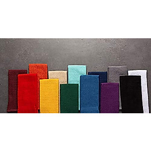 DII Basic Terry Collection Waffle Dishtowel Set, 15x26, Solid Spice, 4 Piece