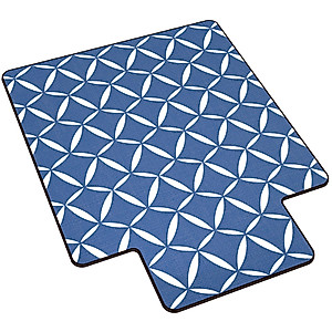 Frienda Office Chair Mat for Hardwood Floor Vintage Desk Chair Mat for Carpeted Floors 36'' x 48'' Computer Desk Floor Mat Under Desk Rug for Office Chair Work Home Gaming with Extended Lip