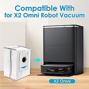Dust Bag For ECOVACS DEEBOT X2 Omni Robot Vacuum 3L Large Capacity Replacement Bag 6PCS (6 PCS DUST BAG)