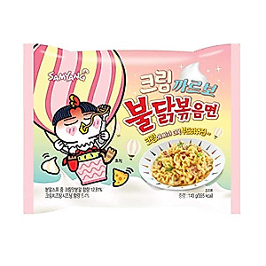 [Samyang] Cream Carbo Bulldark Spicy Chicken Roasted Noodle Soup (Pack of 4) / Korean food/Korean ramen/Spicy Korea Noodle Challenge (overseas direct shipment)
