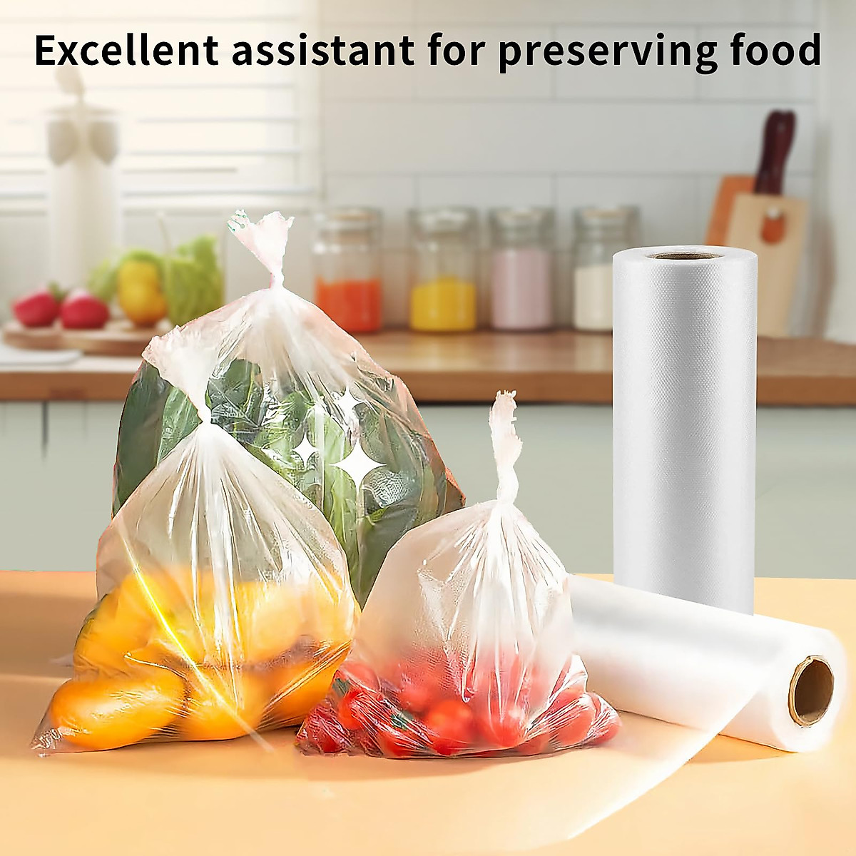 CLASSY Large 16" x 20" 350 Bags/roll Plastic Food Storage Bags, Plastic Produce bags for Vegetable Fruits, Bread(1 Roll)