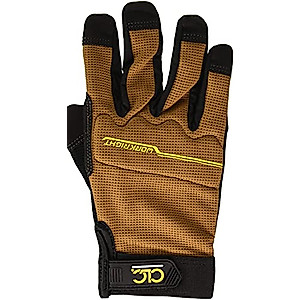 CLC Custom Leathercraft 124M Workright Flex Grip Work Gloves, Shrink Resistant, Improved Dexterity, Tough, Stretchable, Excellent Grip,Black,Medium
