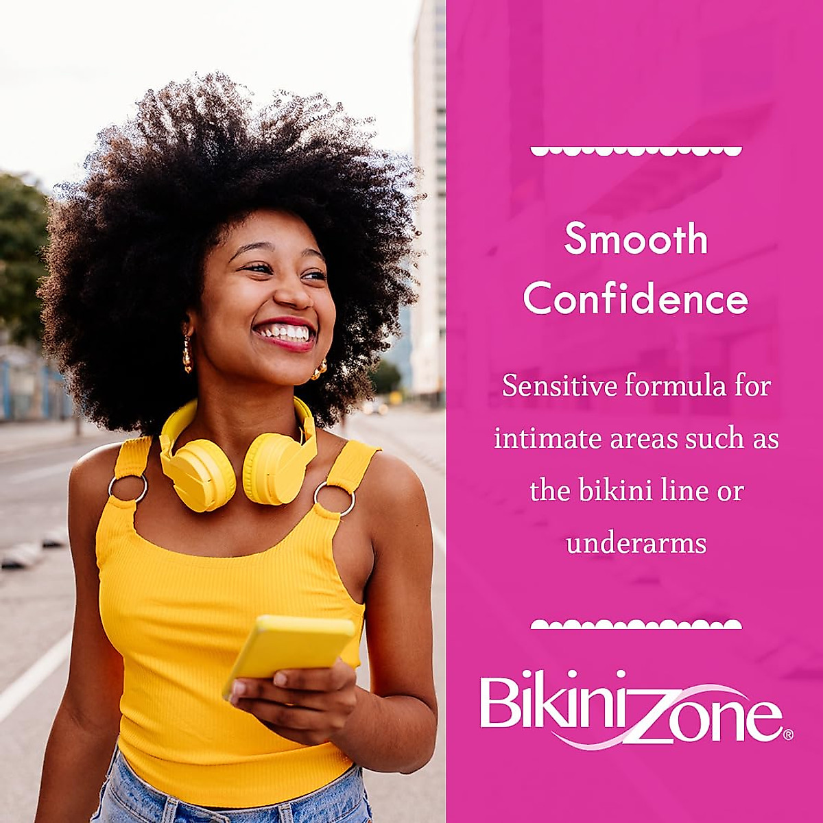 Bikini Zone Crème Hair Remover for Intimate Areas, 2 Oz, 3 Pack