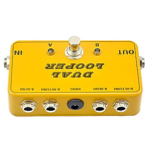 2019 Double Channel AB Line Selector Looper Pedal with1590B Box True Bypass LANDTONE