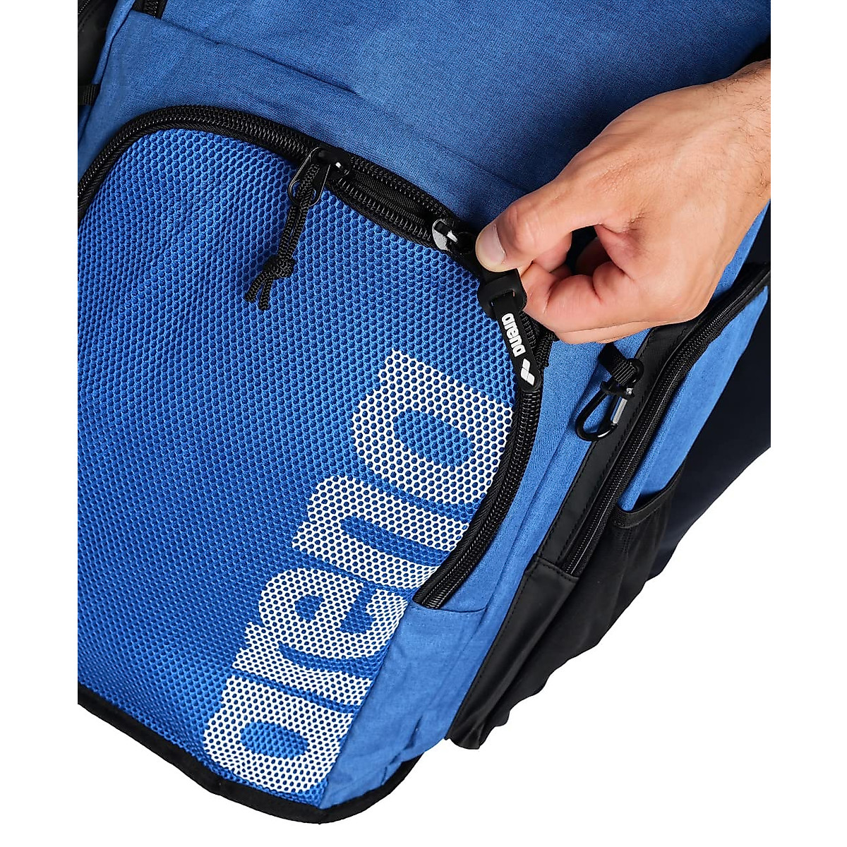 Arena Team 45 Backpack Swimming Athlete Sports Gym Rucksack Large Training Gear Equipment Swim Bag for Men and Women, 45 Liters, Royal Melange