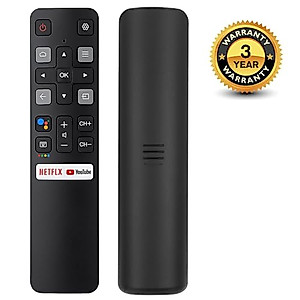 RC802V Universal Remote Control for All TCL Smart TVs, TV Remote Replacement for All TCL Android TV (NO Voice Function)
