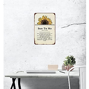 Charcasus Metal Tin Sign Zach Sun To Me Lyrics Bryan Wall Art Prints Retro Look Decoration Poster Home Room Bar Pub Decor 8x12 Inch