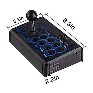 SUNCHI 7 in1 USB Arcade Fight Stick Street Fighting Joystick Gamepad controller for PS3 / PS4 / XBOX ONE / XOBX 360 / PC / Android /Switch