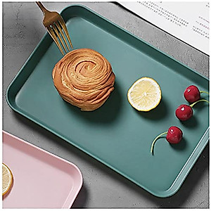 Serving Tray, Serving Platter-2pack Rectangle Serving Decoration Trays for Home, Diner Room,Coffee Shop, Commercial Kitchen, Restaurant, & Hotel