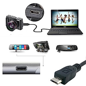 chenyang Micro USB 2.0 Extension Cable,Micro USB 5Pin Male to Female Data Charging Extension Cable for Dash Cam/GPS/Camera 4.92FT/1.5M