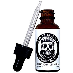 Carpeli | Natural Beard Oil Conditioner | Perfect for Sensitive Skin | Softens, Promotes Growth and Hydration | For Men 1 oz With Dropper (The Original)