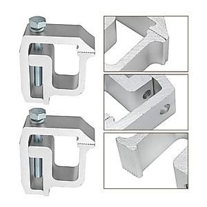 Mounting Clamps Truck Caps Topper Camper Shell Mounting Clamps Powder-Coated Replacement for Chevy Silverado Sierra 1500 2500 3500 Replacement for Toyota Tundra (4 pcs)