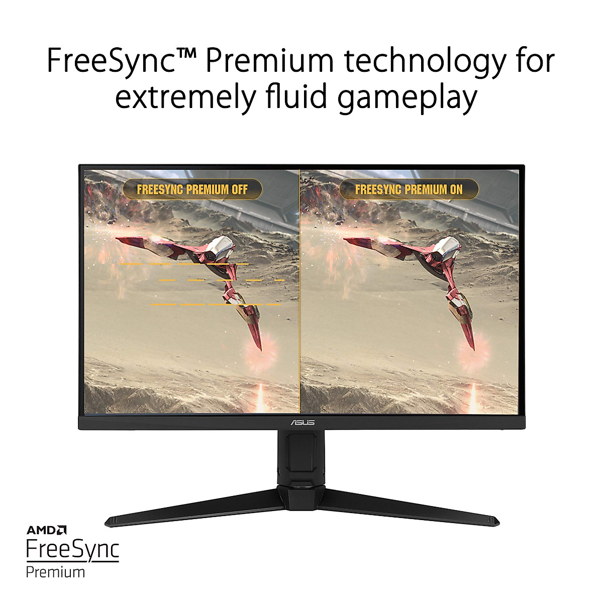 ASUS TUF Gaming VG279QL1A 27” HDR Gaming Monitor, 1080P Full HD, 165Hz (Supports 144Hz), IPS, 1ms, FreeSync Premium, DisplayHDR 400, Extreme Low Motion Blur, Eye Care, HDMI DisplayPort (Renewed)