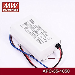 LED Driver 34.7W 33V 1050mA APC-35-1050 Meanwell AC-DC Switching Power Supply APC-35 Series Mean Well C.C Power Supply