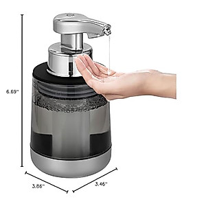 Automatic Soap Dispenser Touchless: 10oz Liquid Soap Dispenser, Hand Free Soap Dispenser Rechargeable Soap Dispenser, for Bathroom, Kitchen, Hotel…