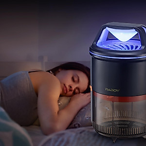 Raddy MS-1 Indoor Insect Trap with Suction, Electric Pest Killer for Fruit Fly/Mosquito/Gnats/Moths, Anti-Escape Net Design, Physical Pest Control, Flying Bug Catcher for Home Kitchen Greenhouse