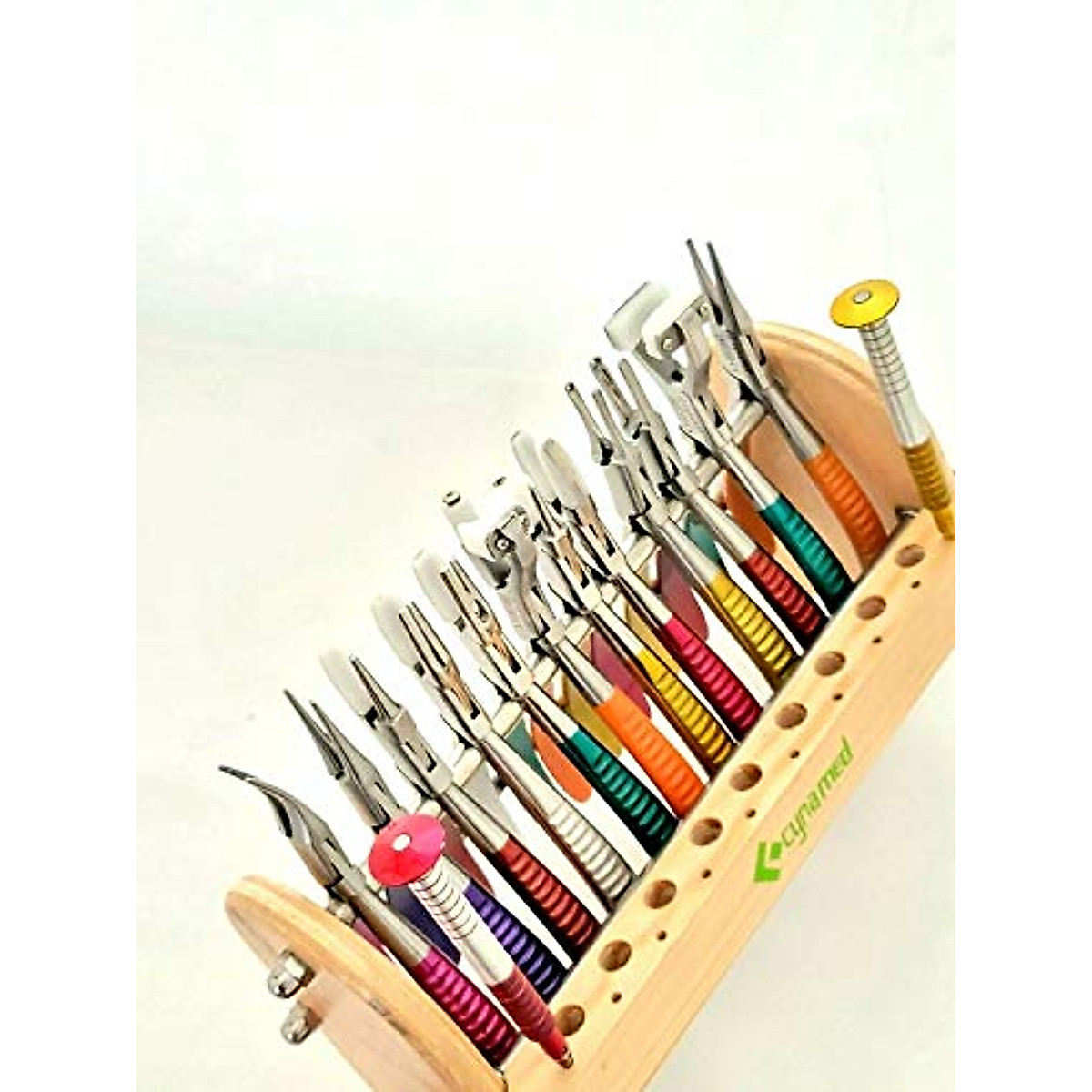 ArtLab Premium German Optical Plier Eyeglass Repair Tool Kit -14 Each Optician ! Optical Pliers,Eyeglasses Tool Set- with 12 Optician’s Pliers and 2 Screwdrivers with Stand