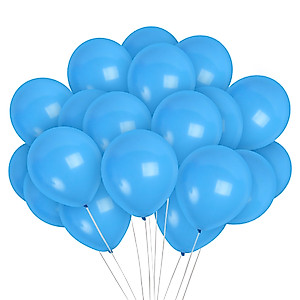 Treasures Gifted Light Blue Balloons - Baby Blue Balloons - Pastel Blue Balloons - Dusty Blue Balloons - Latex Sky Blue Balloons - Steel Blue Balloons - Robins Egg Blue Balloons - Blue Balloons 100 Pc