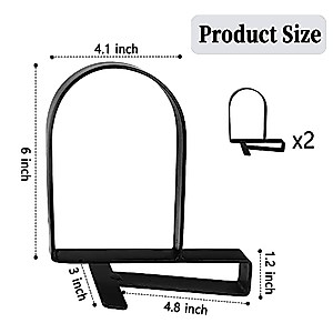 Bookends for Shelves - Heavy-Duty Clamped Book Ends Book Shelf Holders, Non-Skid Bookends Stoppers Supports (Black, 2)
