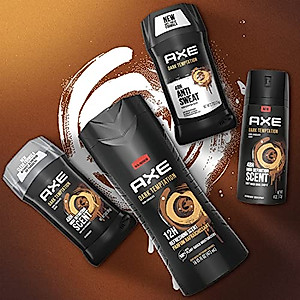 AXE Dual Action Body Spray Deodorant for Long Lasting Odor Protection Dark Temptation Body Spray Deodorant for Men Formulated Without Aluminum 4. 0 oz, Twin Pack