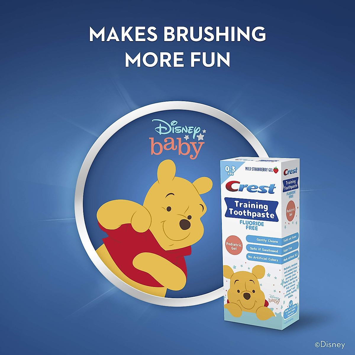 Crest Toothpaste 1.6 Ounce Baby Training Winnie Pooh (Pack of 3)