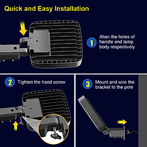 150W Motion Sensor Outdoor Lights, Dusk to Dawn Outdoor Lighting with Photocell 20000LM 6500k, Adjustable Arm Mount IP66 Waterproof Security Flood Lights for Yard, Porch, Garage