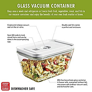 ZWILLING Fresh & Save 2-Piece Small Glass Airtight Food Storage Container, Meal Prep Container