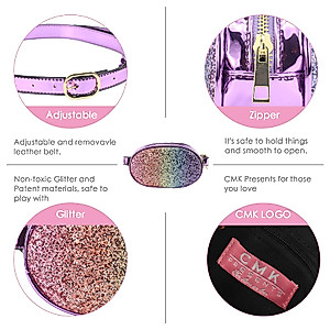 mibasies Kids Fanny Pack for Girls Toddler Waist Bags with Belt