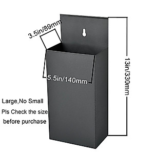 Jumiok Black Large Beer Bottle Cap Catcher Wall Mounted Stainless Steel Collector Big 13 Inch