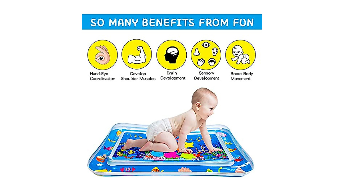 YULIN-MALL Baby Water Play Mat - Safe Tummy Time & Development