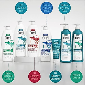 Curel Ultra Healing Intensive Fragrance-Free Lotion For Extra-Dry Skin, Dermatologist Recommended, Ideal for Sensitive Skin, Cruelty Free, Paraben Free, 20 Oz