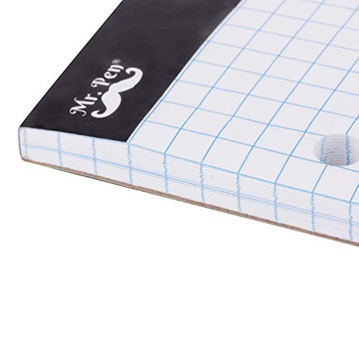 Mr. Pen- Graph Paper, Grid Paper Pad, 4x4 (4 Squares per inch), 8.5"x11", 55 Sheets, 3-Hole Punched, Grid Paper, Graph Paper Pad, Graphing Paper, Computation Pads, Drafting Paper, Blueprint Paper