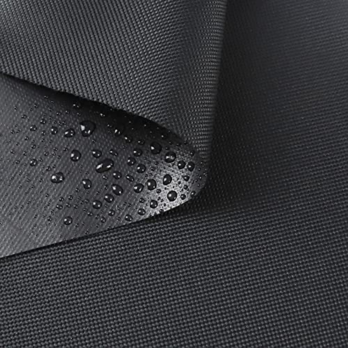 1800D Waterproof Canvas Heavy Duty Fabric - 60×36" Marine Awning Fabric(PVC Coated) Cordura Water-Resistant Material for Outdoor/Indoor Sunbrella Cushion Tent Anti-UV Reduce Glare/Black
