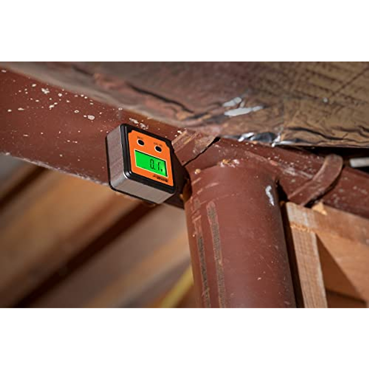 Johnson Level & Tool 1886-0000 Magnetic Digital Angle Locator w/ 2 Buttons, Orange, 1 Locator