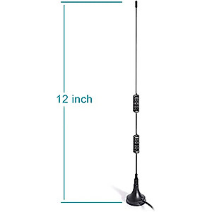 Bingfu Dual Band VHF UHF 136-174MHz 400-470MHz Ham Radio Antenna Handheld Two Way Radio Magnetic Base SMA Male Antenna for Ham Radio Walkie Talkie Icom Yaesu Vertex Standard Horizon Marine VHF Radio