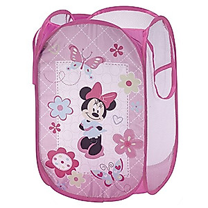 Disney Minnie Mouse Pop Up Hamper, Pink/Aqua