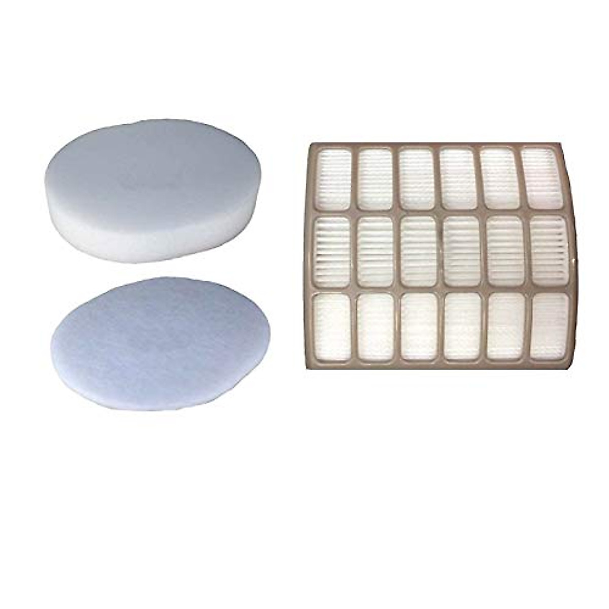 LifeSupplyUSA HEPA Foam and Felt Filter Kit Compatible with Shark Navigator Professional NV60 NV70 NV71 NV80 NV90 NV95 UV420 Vacuum Cleaners, XFF80 & XHF80