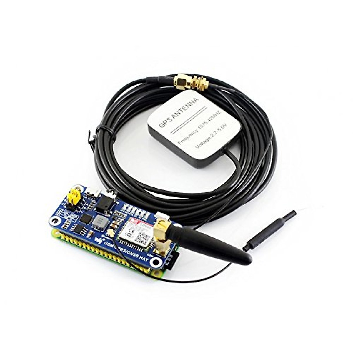 GSM/GPRS/GNSS Bluetooth HAT Expansion Board GPS Module SIM868 Compatible with Raspberry Pi 2B 3B Zero Zero W Support Make a Call,Send Messagess,DataTransfer IOT