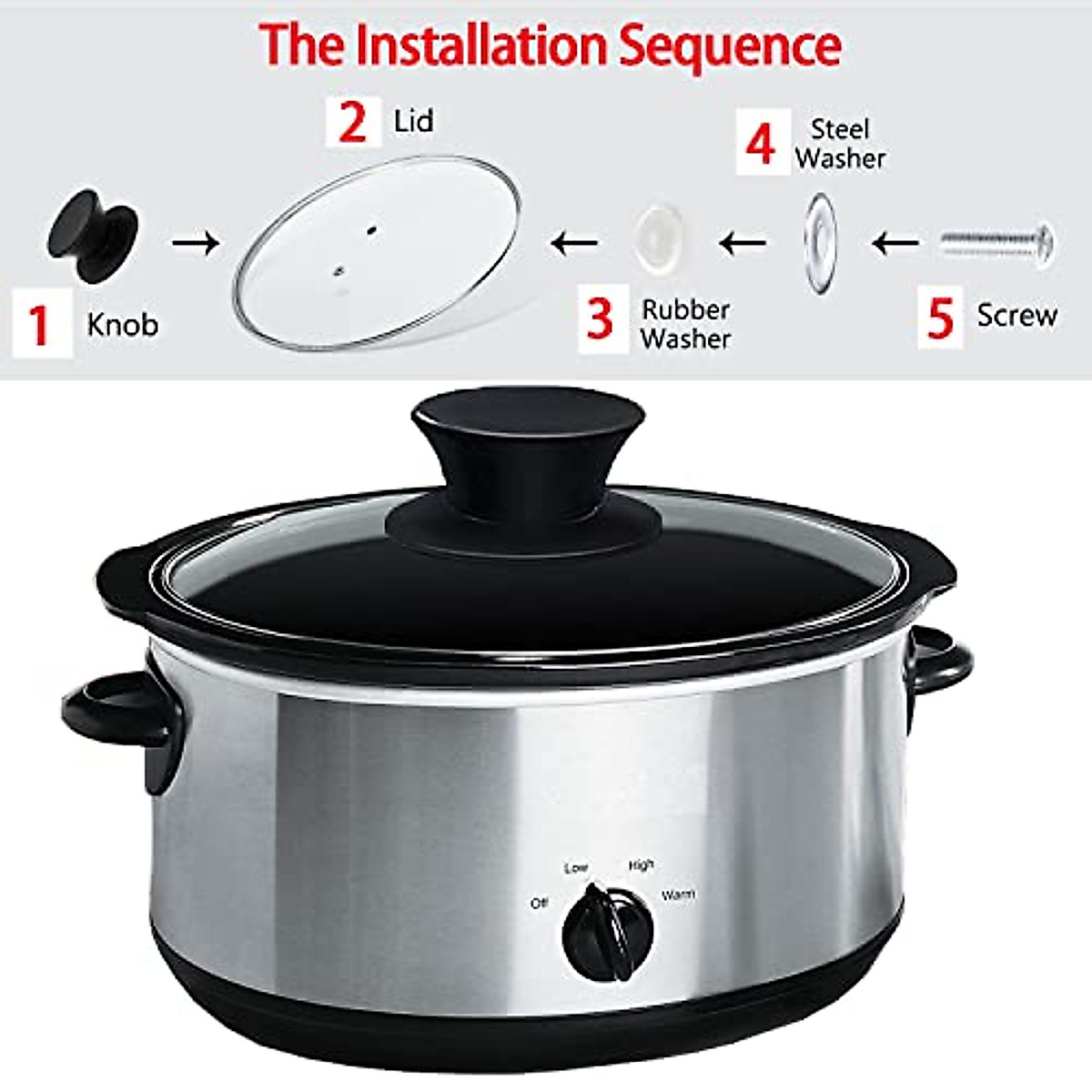 2 Pcs Universal Silicone Pot, Pan Lid Replacement Knob, Compatible with rival Crockpot Replacement Parts Heat Resistant Pan Lid Holding Handles, Dishwasher Safe, Free BPA