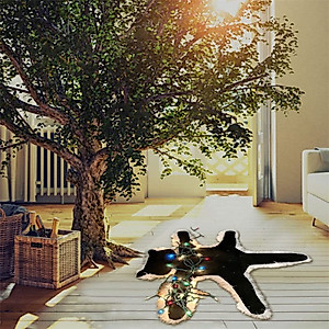 WALLARENEAR Funny Christmas Rugs Light Up Fried Cat Rug Decor National Lampoon Christmas Vacation Village Decorations Xmas Gifts for Family